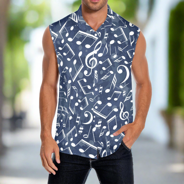 Flame Music Note Print T-shirt - Artistic Pod