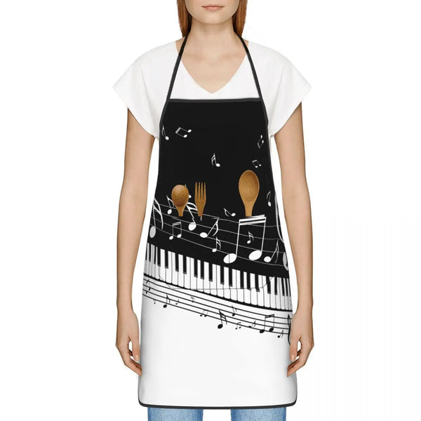 Piano Keys & Music Notes Apron - Artistic Pod