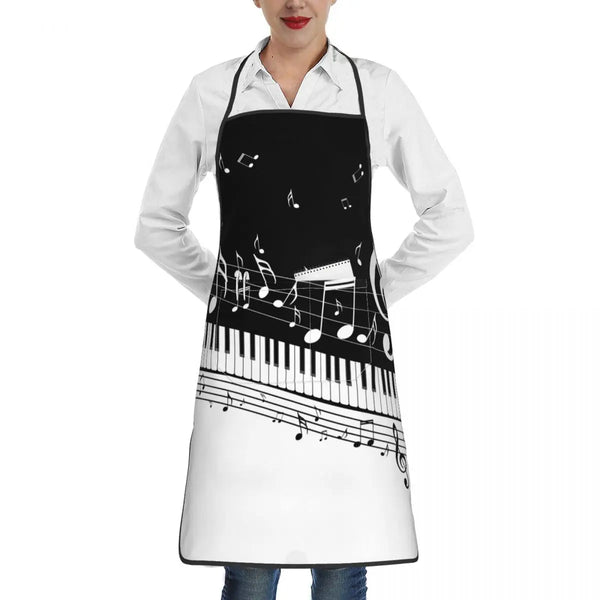 Piano Keys & Music Notes Apron - Artistic Pod