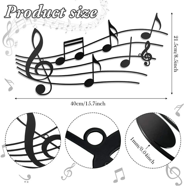 Music Scores Metal Wall Art Decor - Artistic Pod