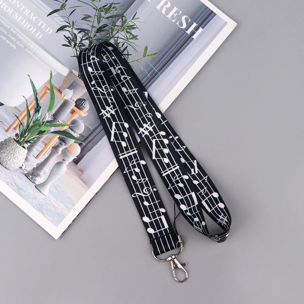 Music Notation Lanyard Card Holder - Artistic Pod