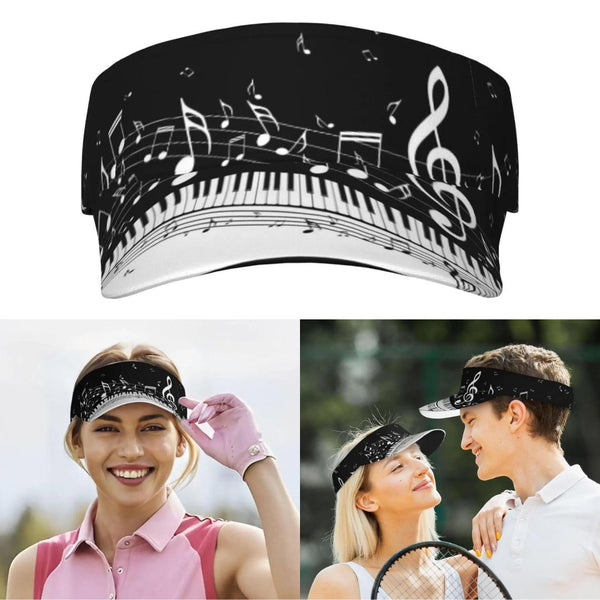 Music & Piano Printed Sun Visor - Artistic Pod