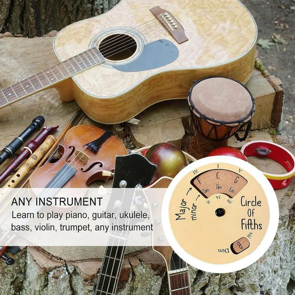 Circle Of Fifths Wooden Melody Tool - Artistic Pod
