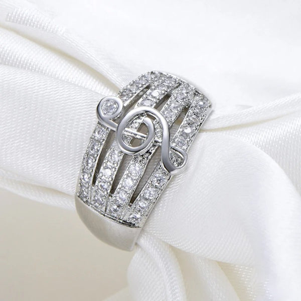 Rhinestone Treble Ring - Artistic Pod