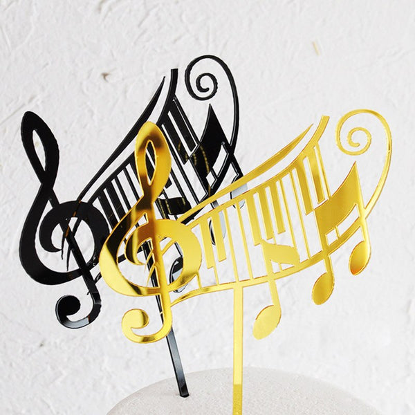 Piano Music Theme Acrylic Cake Topper - Artistic Pod