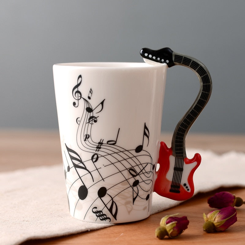 Electric Guitar Music Ceramic Mug - Artistic Pod