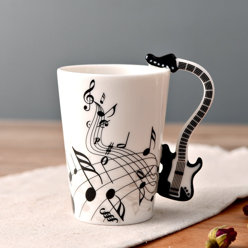 Electric Guitar Music Ceramic Mug - Artistic Pod