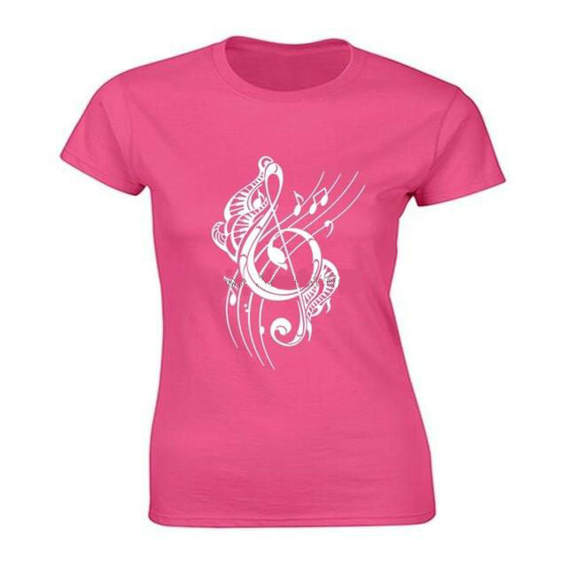 Musical Note Casual T-shirts - Artistic Pod
