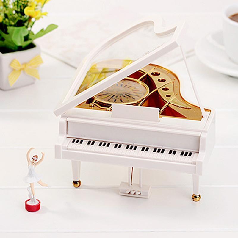 "Ballerina Girl On The Piano" Music Box - Artistic Pod