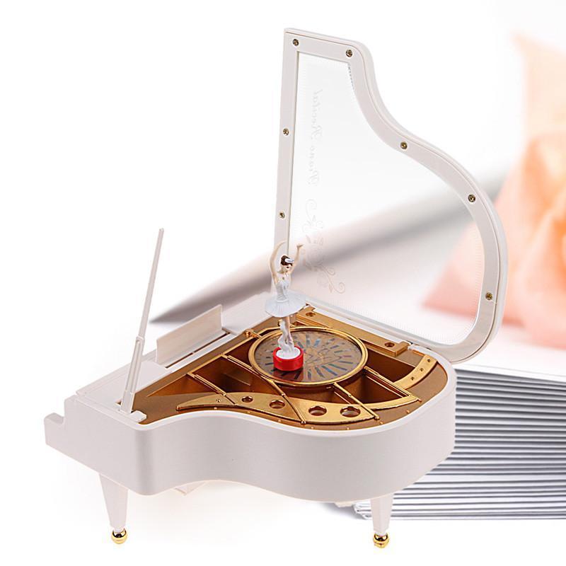 "Ballerina Girl On The Piano" Music Box - Artistic Pod