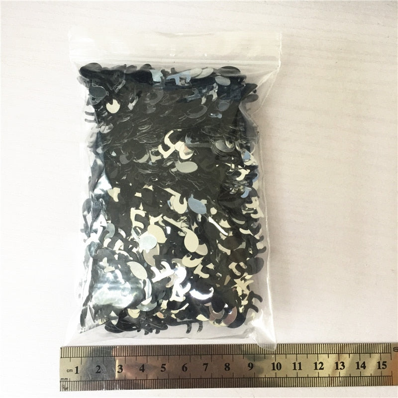 Sliver Music Notes Confetti - Artistic Pod