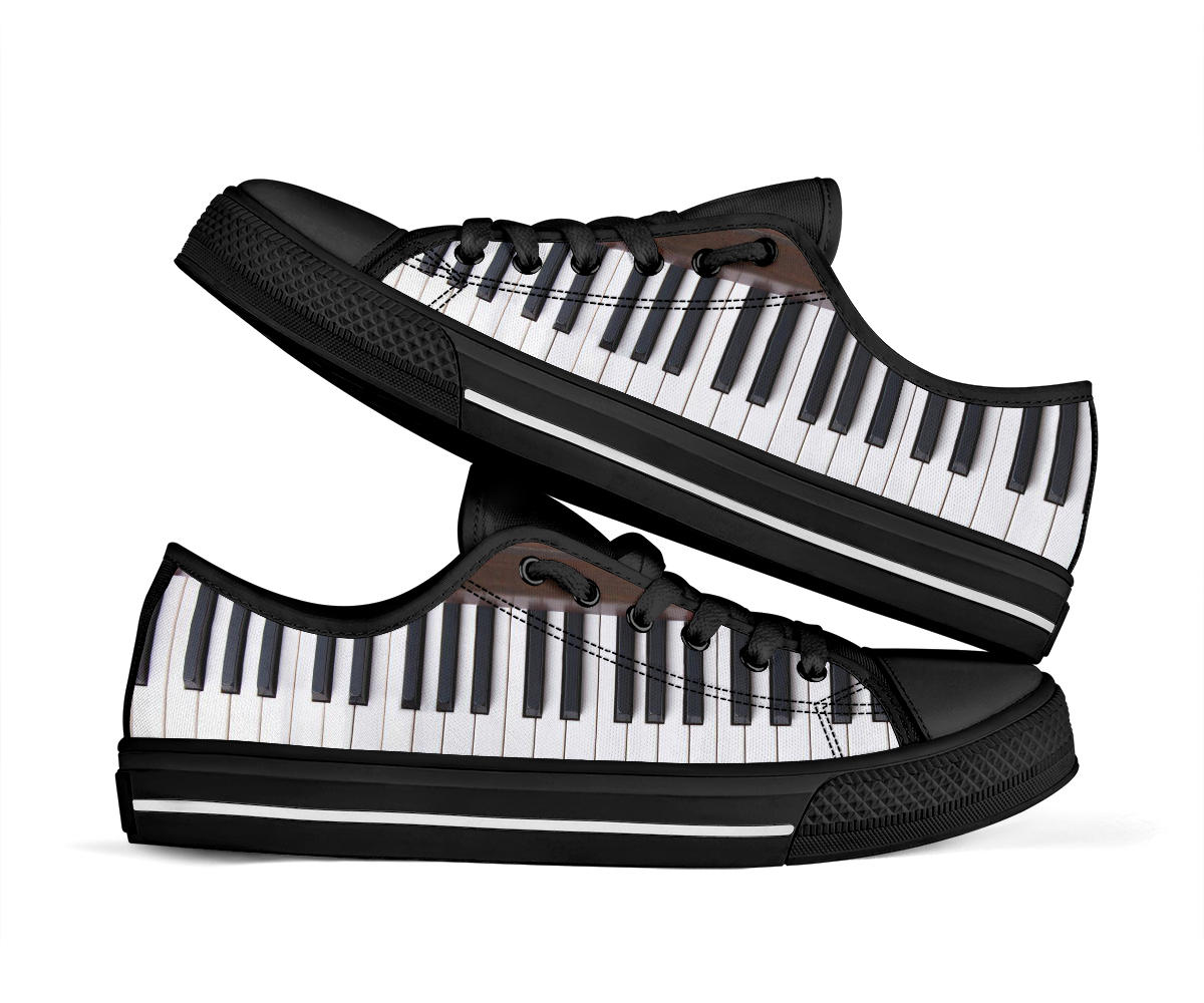Piano Key Low Top Shoes - Artistic Pod