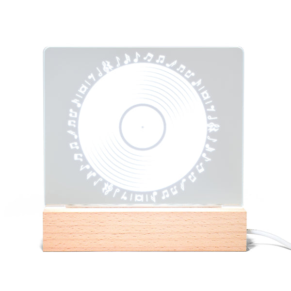 Vinyl Music Light Up Acrylic - Artistic Pod