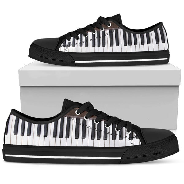 Piano Key Low Top Shoes - Artistic Pod
