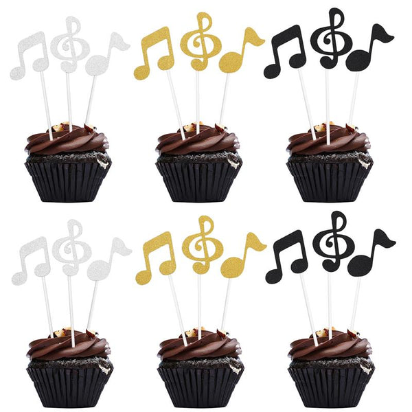 18pcs Music Cake Toppers - Artistic Pod