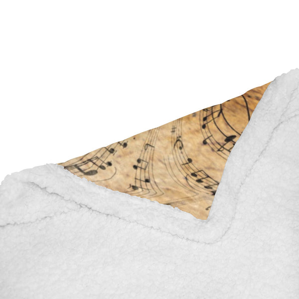 Old Music Notes Blanket - Artistic Pod
