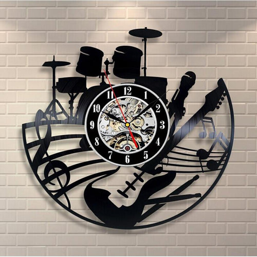 Vinyl Record Wall Clock - Artistic Pod