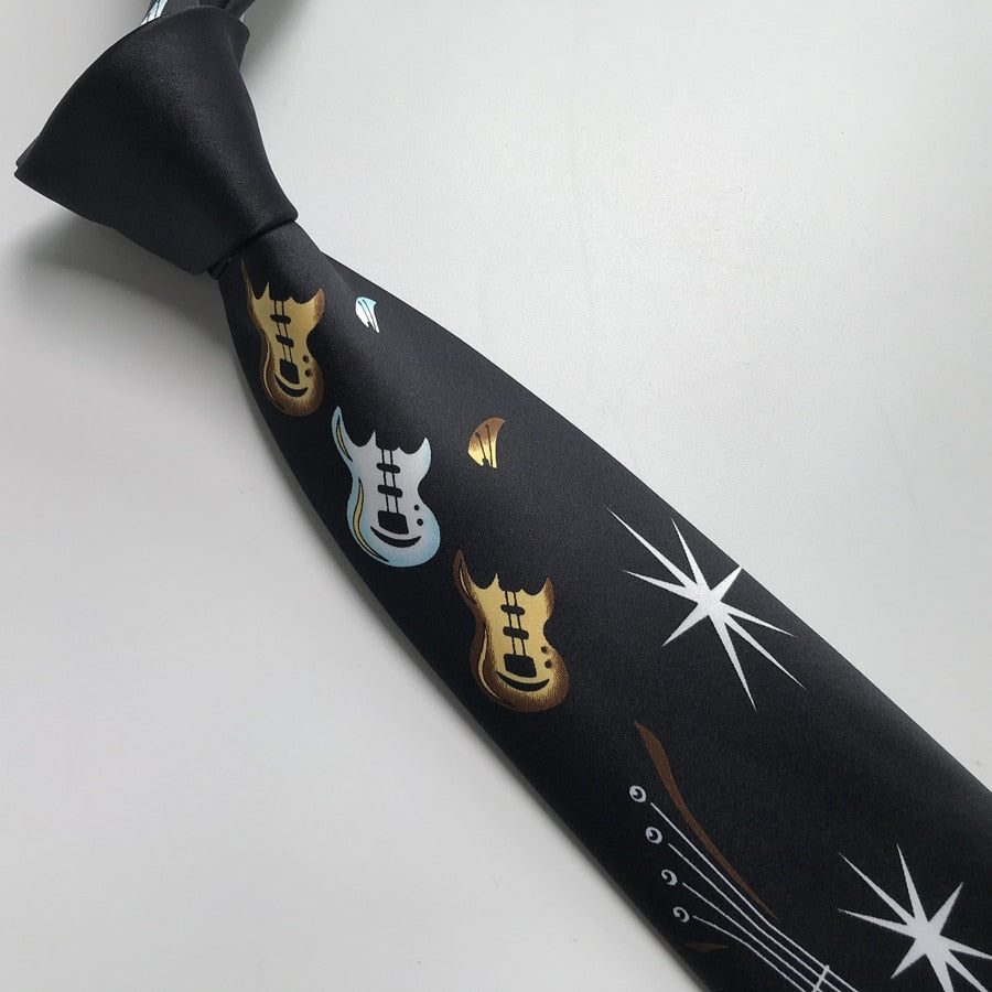 Music Guitar Necktie - Artistic Pod