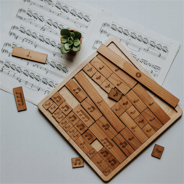Music Notes Puzzle And Ornament - Artistic Pod