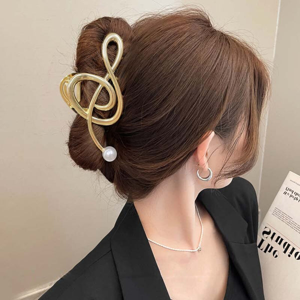 Pearl Music Notes Hair Clip - Artistic Pod