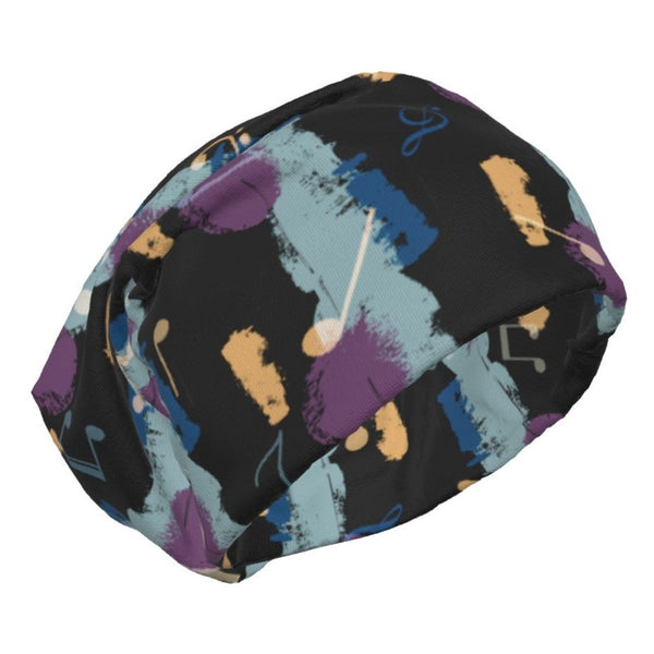 Music Notes Abstract Beanie - Artistic Pod