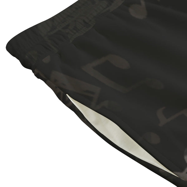 Music Notes Black Sweatpants - Artistic Pod