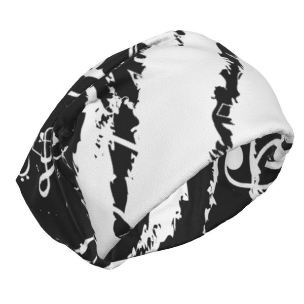 Music Notes B&W Beanie - Artistic Pod