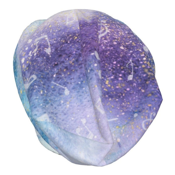 Music Notes Texture Beanie - Artistic Pod