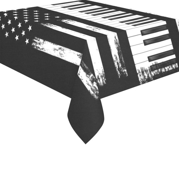 Piano Keys American Flag Tablecloth - Artistic Pod