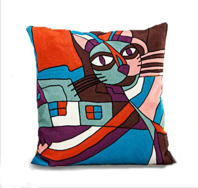 Picasso Embroidered Pillow Cover Collection - Artistic Pod