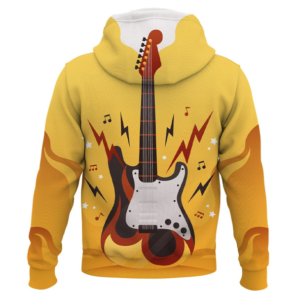 3D Printed Guitar Hoodie - Artistic Pod