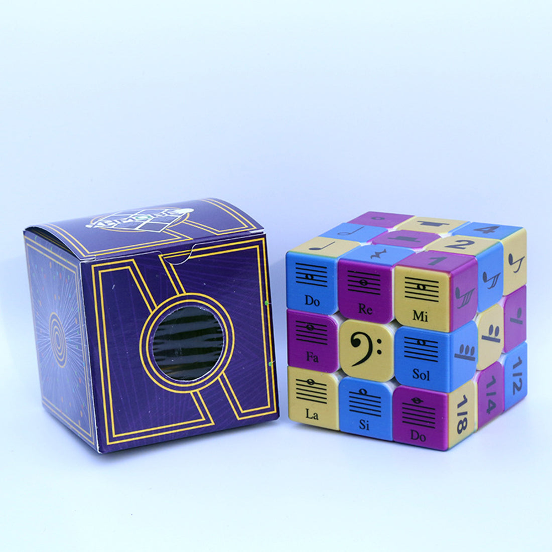 Music Notes Pattern Magic Cube - Artistic Pod