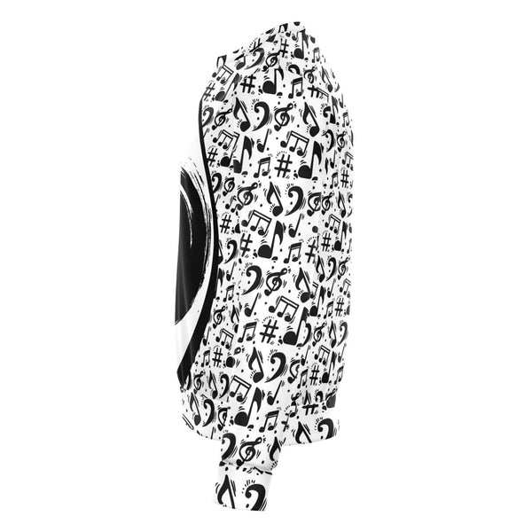 Vinyl Music Notes Sweater - Artistic Pod