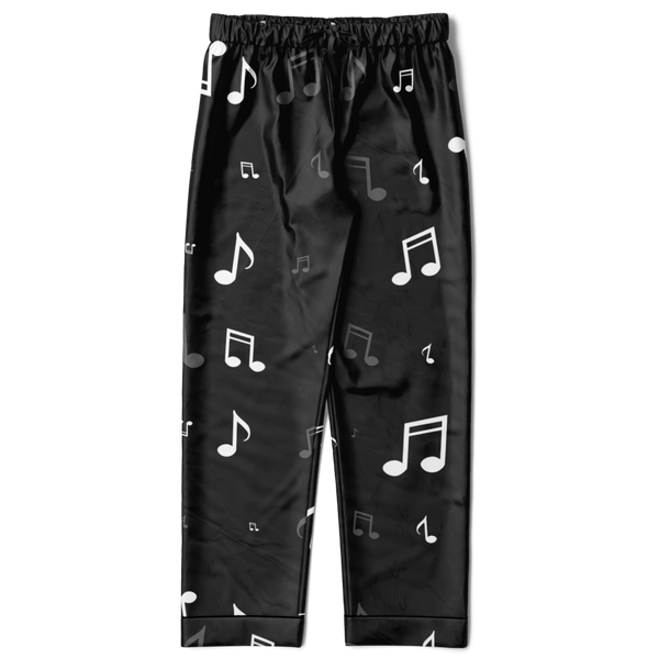 Music Notes Satin Pajamas - Artistic Pod