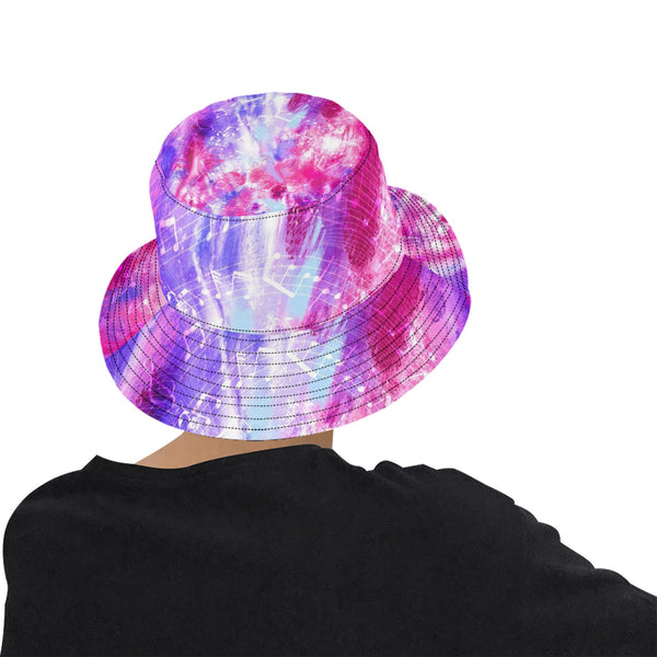 Colorful Music Notes Bucket Hat - Artistic Pod