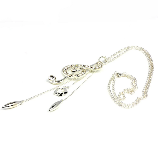 Big Music Note Chain Necklace - Artistic Pod