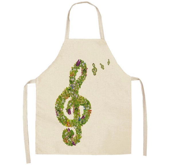 Music Notes Apron - Artistic Pod