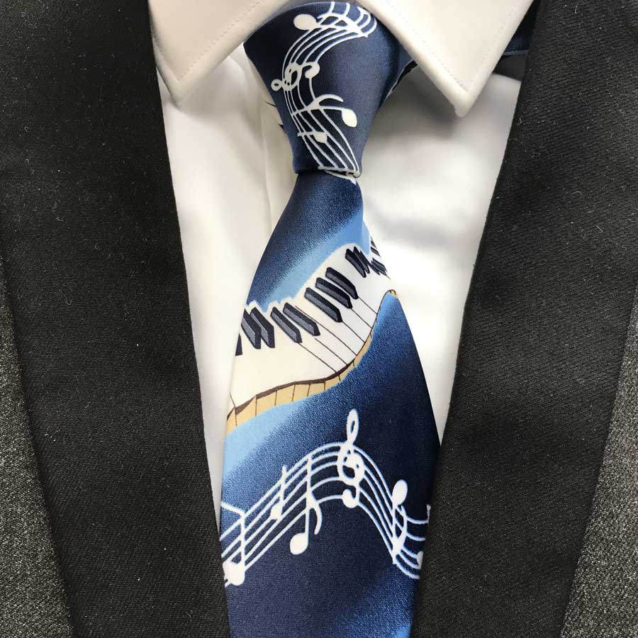 Piano & Music Score Tie - Artistic Pod