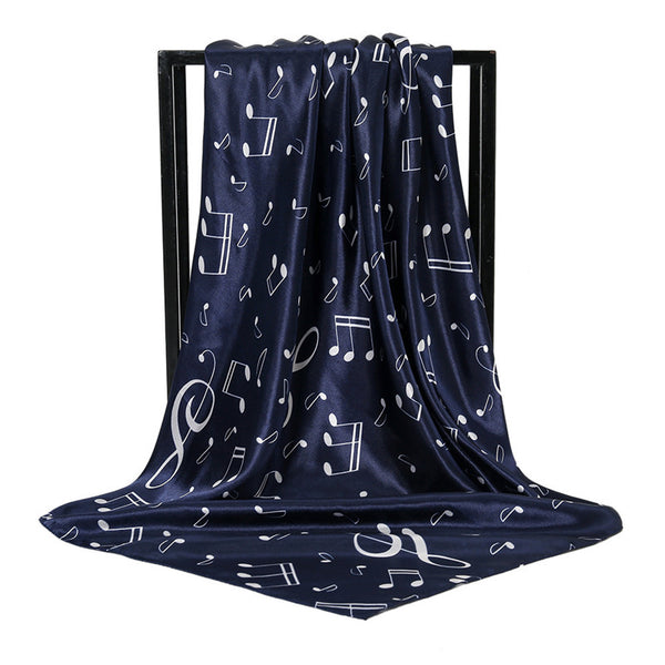 Music Notes Luxury Silk Scarf - Artistic Pod