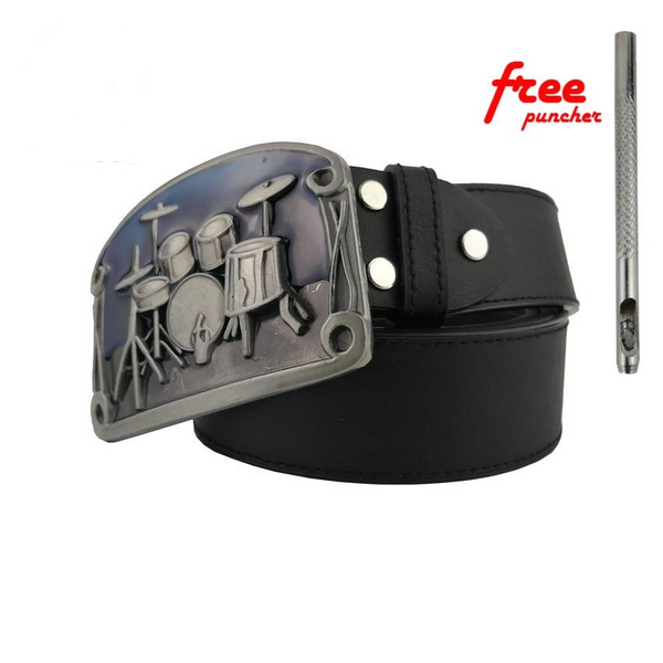 Metal Drum Belt Buckle - Artistic Pod
