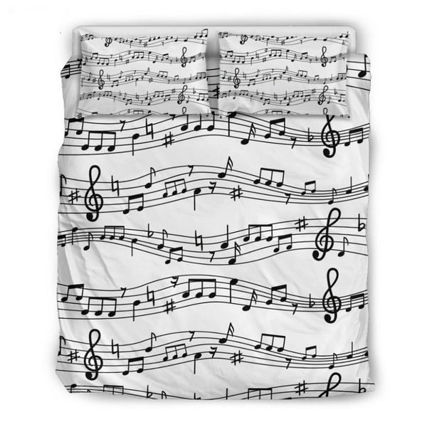 Music Note Printed Bedding Sets - Artistic Pod
