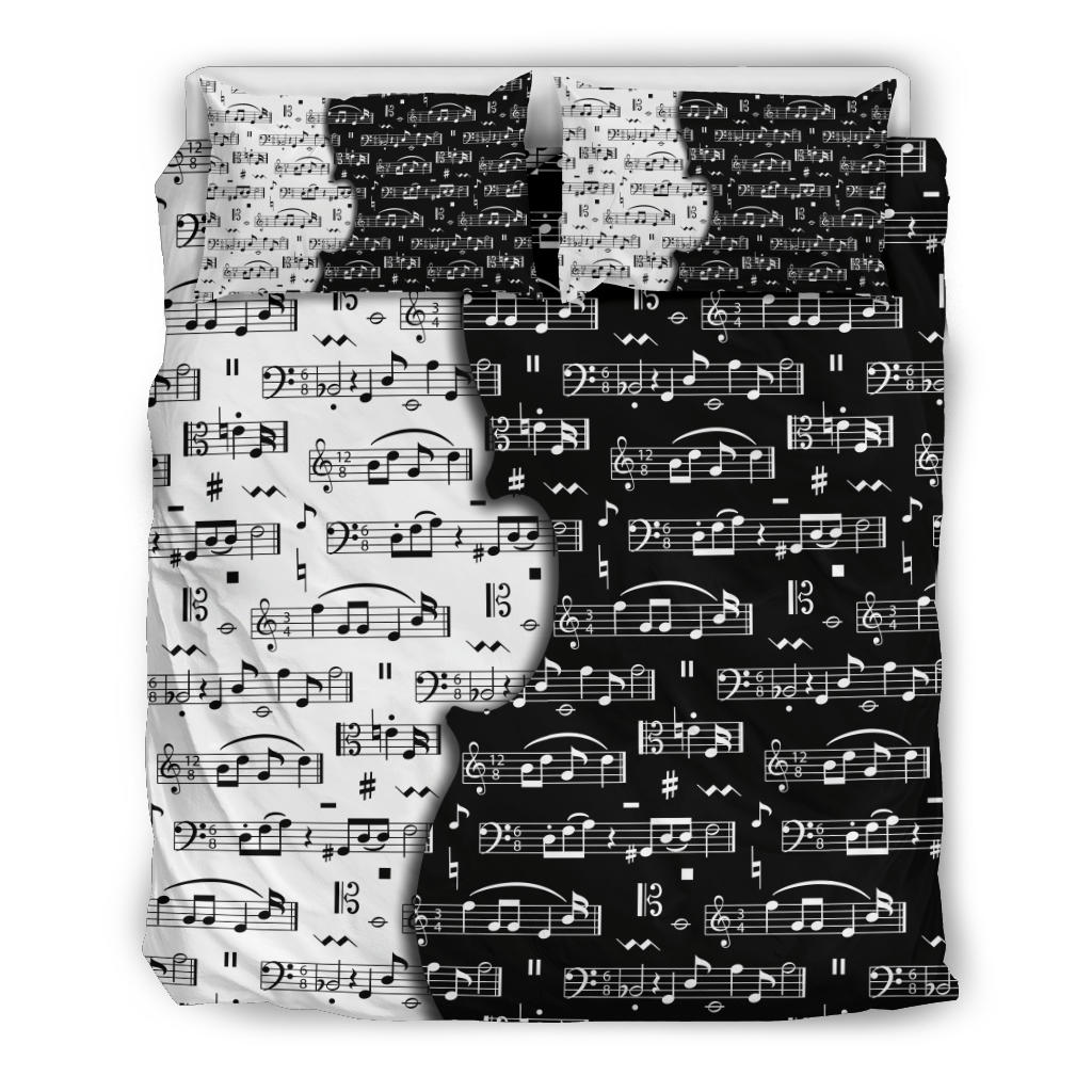 Musical Notes Violin Bedding Set - Artistic Pod