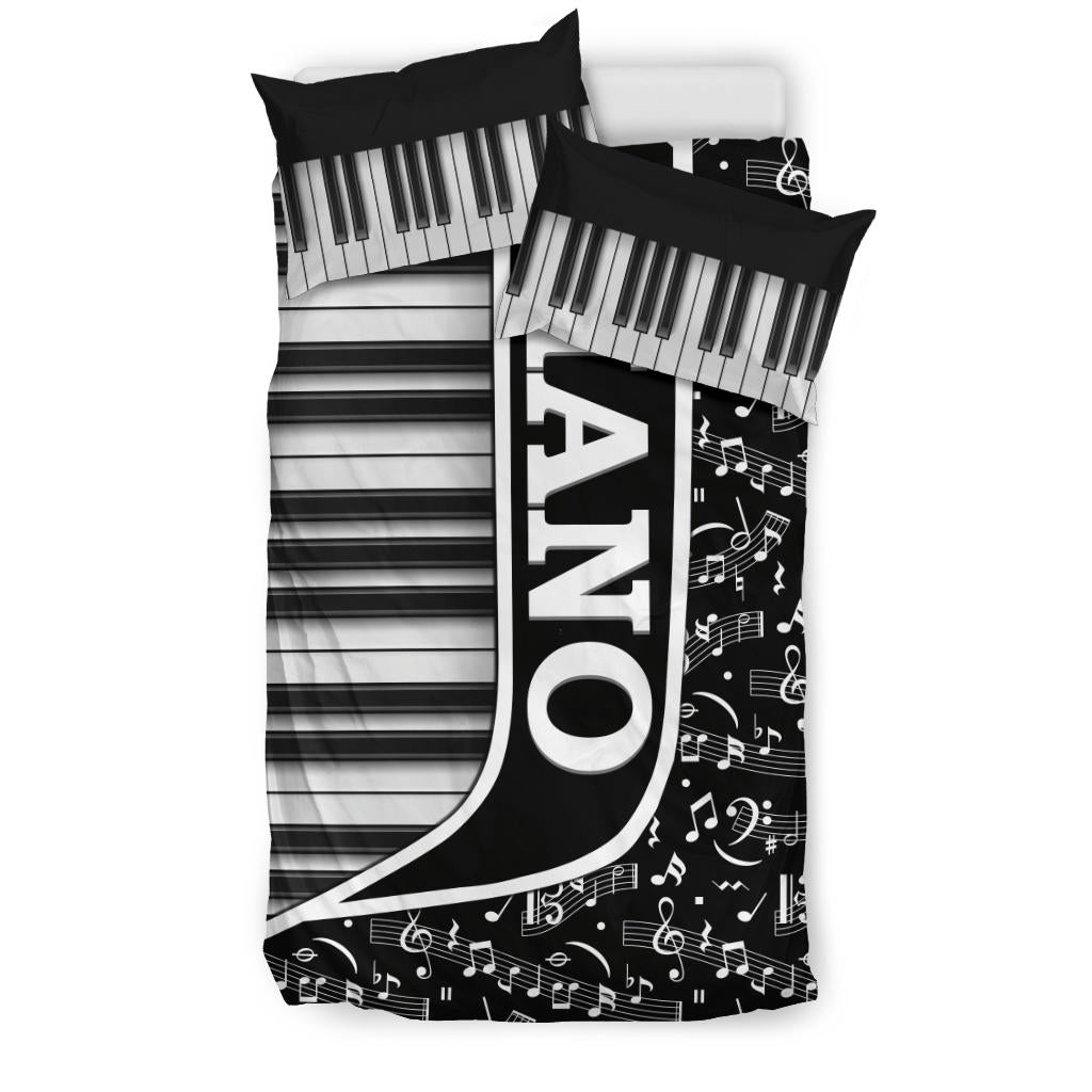 Piano Black Bedding Set - Artistic Pod