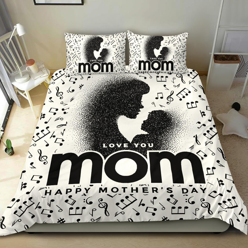Music Notes Mom's Day Bedding Set - Artistic Pod