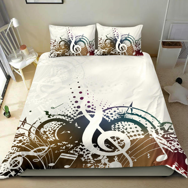 Musical Notes Art Bedding Set - Artistic Pod