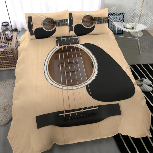 Limited Edition Wood Guitar Bedding Set - Artistic Pod