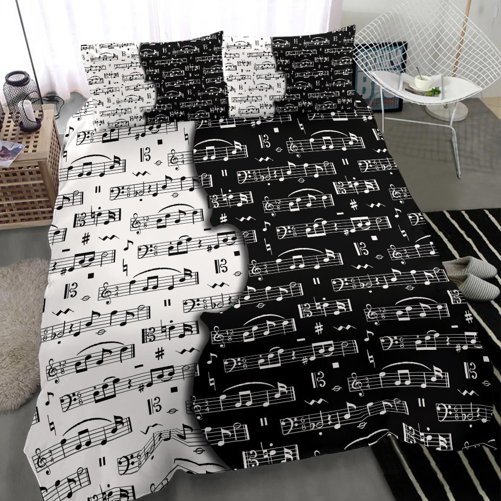 Musical Notes Violin Bedding Set - Artistic Pod