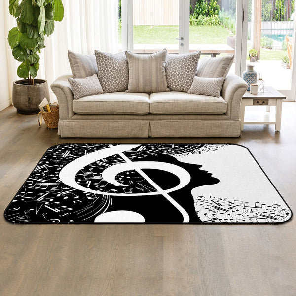 Artistic Music Note Guitar Rug - Artistic Pod