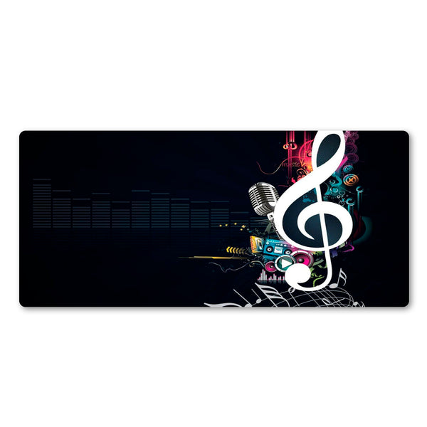 Rectangular Music Print Mouse Pad - Artistic Pod