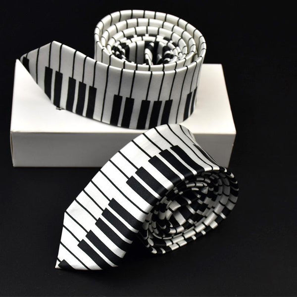 Music Piano Neck Tie - Artistic Pod